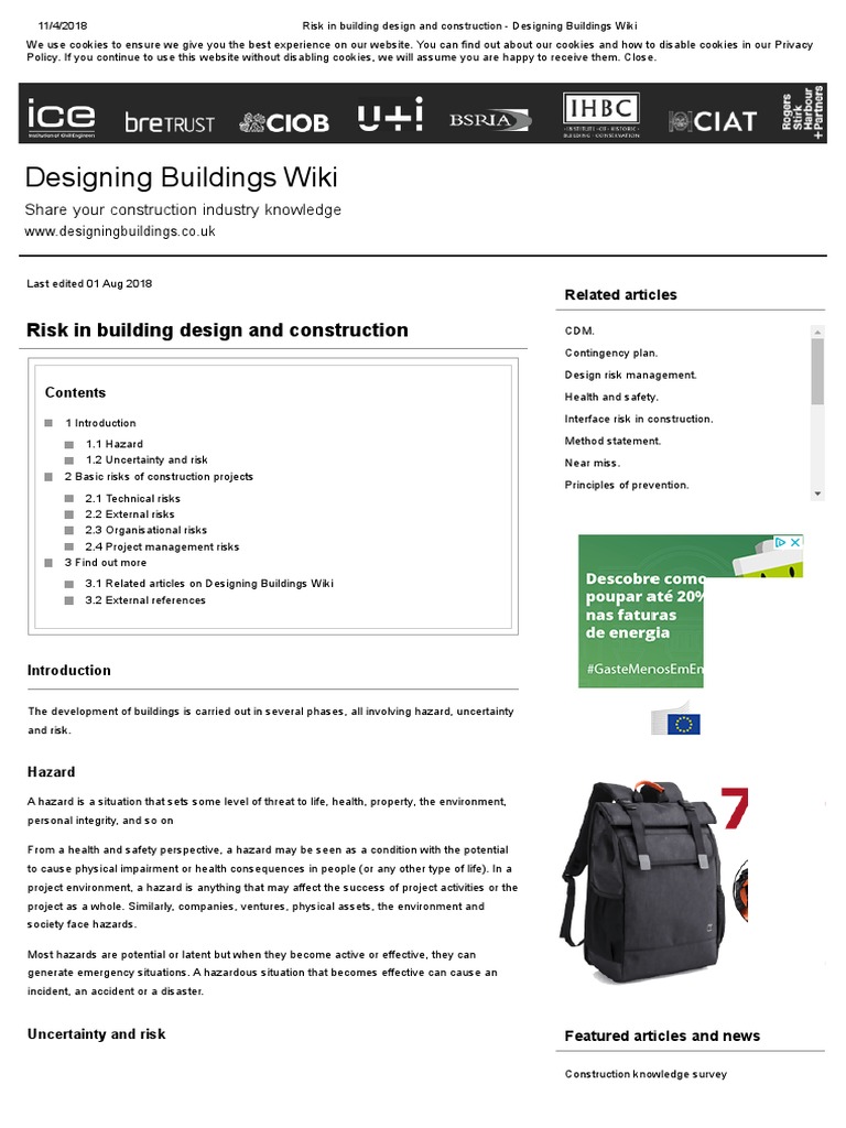 Risk in Building Design and Construction | PDF | Risk | Hazards