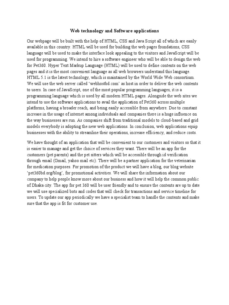 Web and Software Applications | PDF | Web Application | World Wide Web