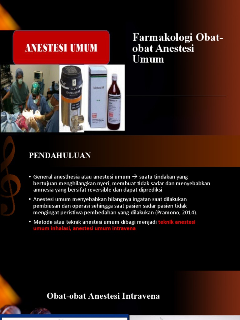 Anestesi Umum | PDF