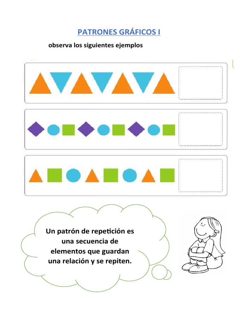 Ejemplos de Patrones Gráficos para Niños | PDF | Métodos y materiales ...