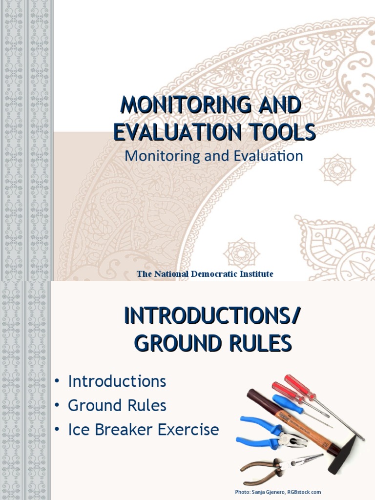 Monitoring and Evaluation Tools | PDF | Program Evaluation | Survey ...