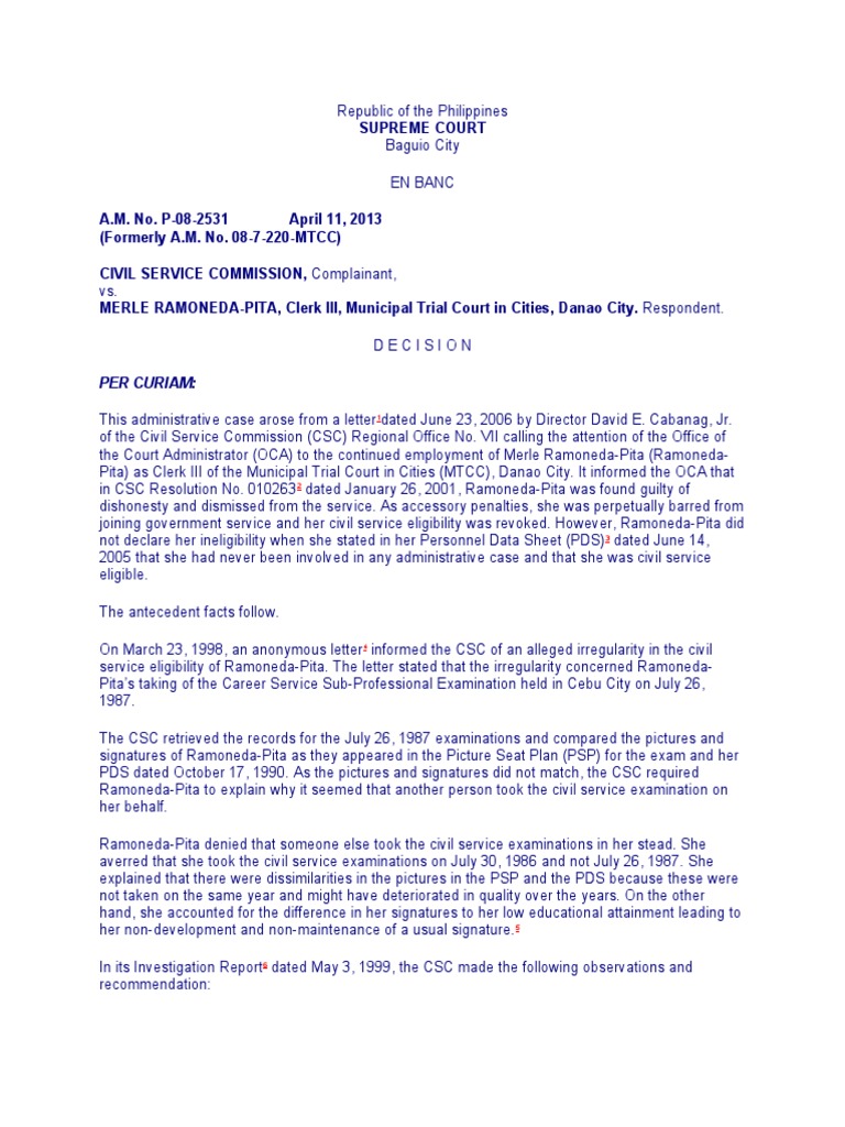 CSC V Pita | Download Free PDF | Appeal | Estoppel