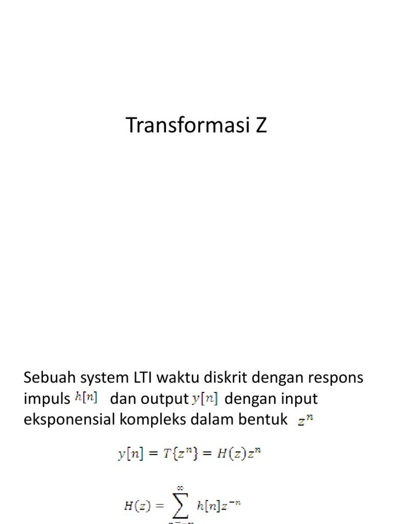 BAB3.Transformasi Z | PDF