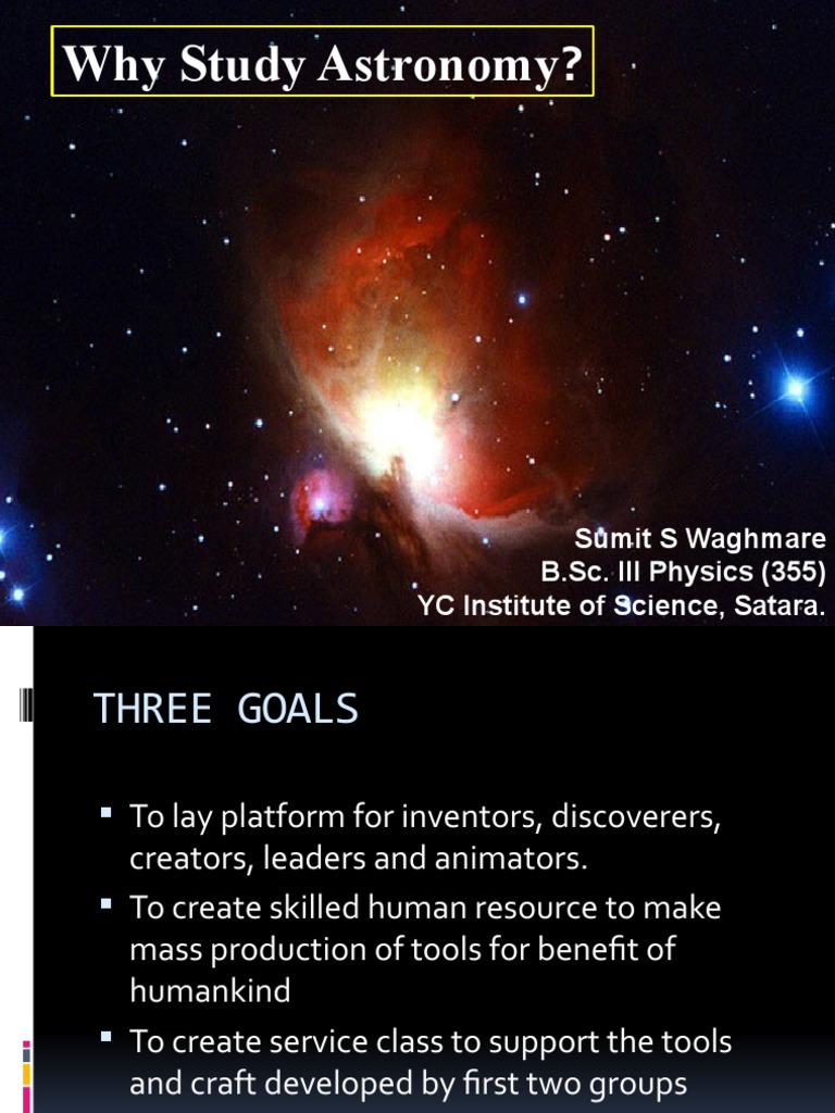 Importance of Studying Astronomy | PDF | Science & Mathematics | Young ...