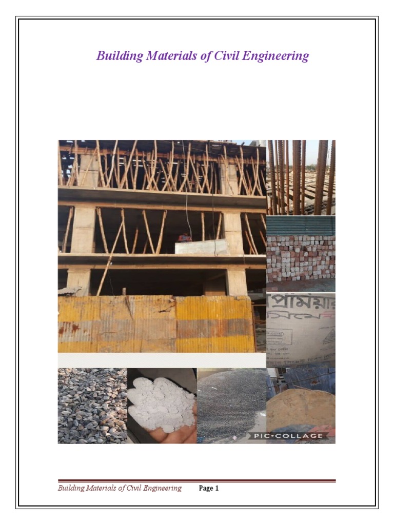 Building Materials of Civil Engineering | PDF | Rock (Geology ...