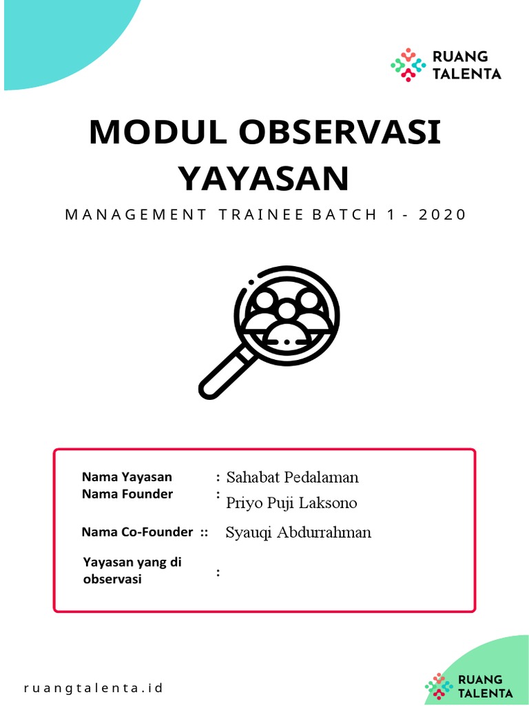 Modul Observasi Yayasan | PDF