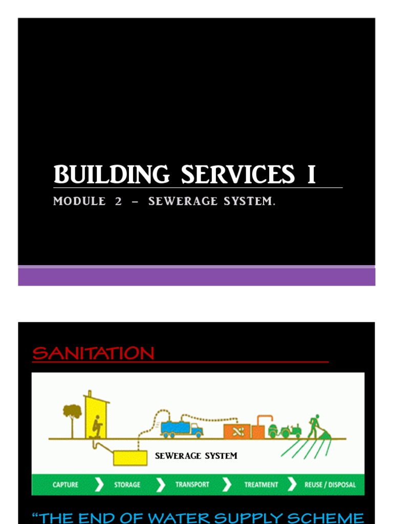 Module 2 - Sewerage System | PDF | Sanitary Sewer | Wastewater