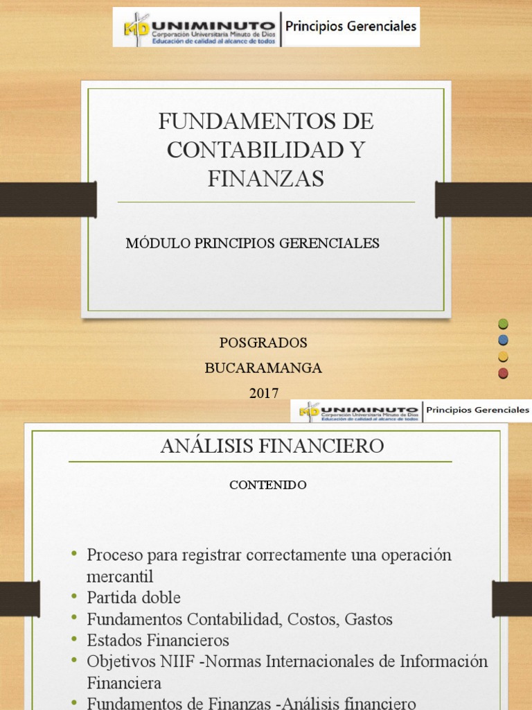 Fundamentos de Contabilidad y Finanzas | PDF | Contabilidad | normas internacionales de ...