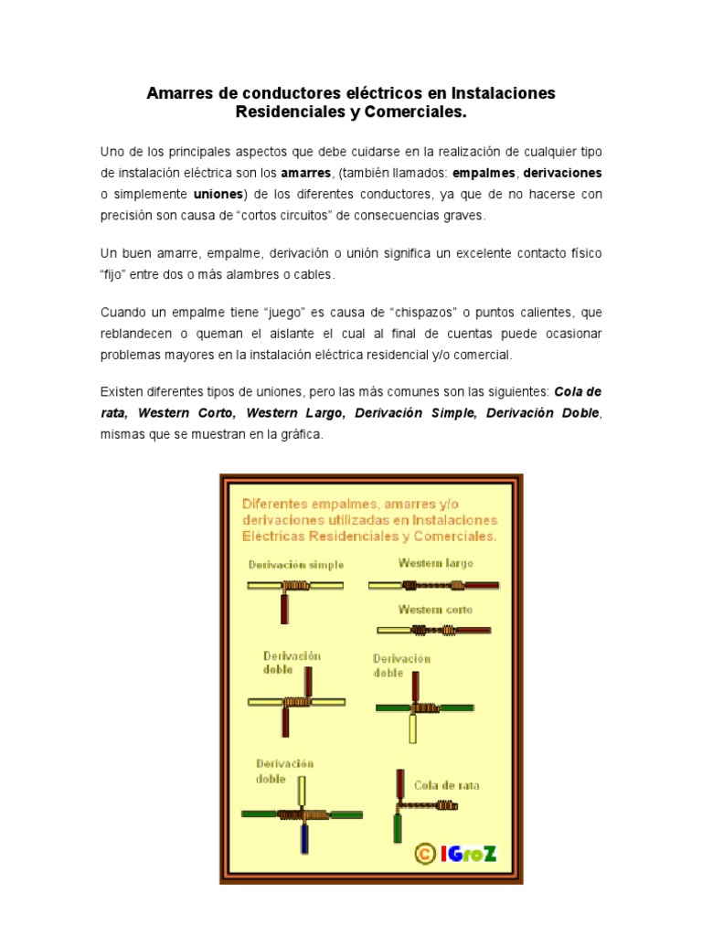 Amarres y Encintados | PDF | Aislador (Electricidad) | Cable