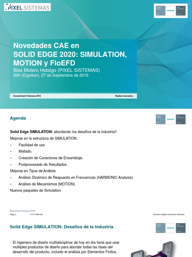 Solid Edge 2020 Novedades en Simulacion | PDF | Archivo de computadora | Almacenamiento de datos ...