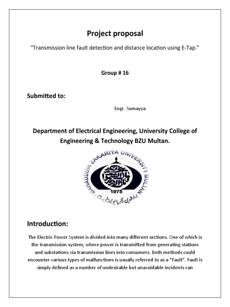 Final Year Project Proposal | PDF | Manufactured Goods | Data Transmission