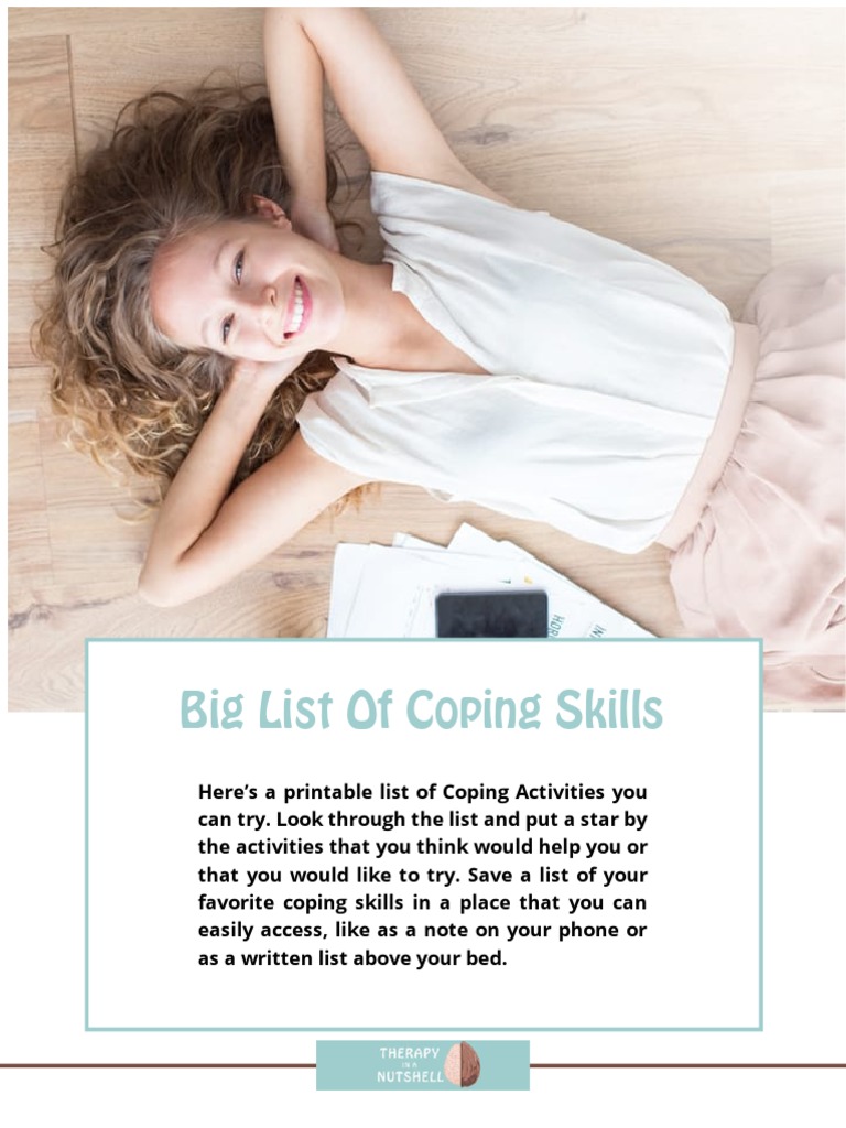 Big List of Coping Skills | PDF | Relaxation (Psychology) | Feeling