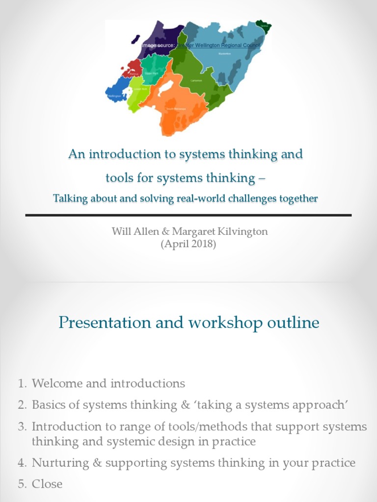 Intro Systems Thinking and Tools For Systems Thinking 20180417 | PDF