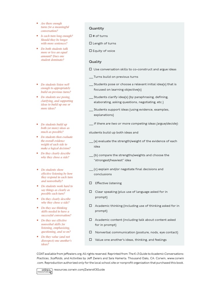 The Conversation Observation and Analysis Tool | PDF | Nonverbal ...
