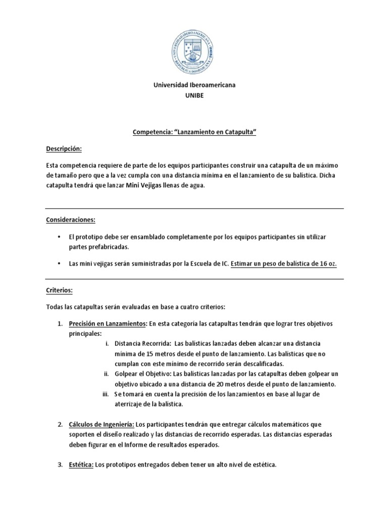 Proyecto Final-Diseño y Construcción Catapulta | PDF