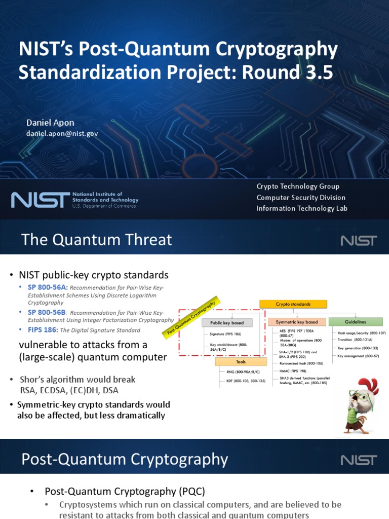NIST Post-Quantum Crypto Round 3.5 | PDF | Cryptography | Security ...