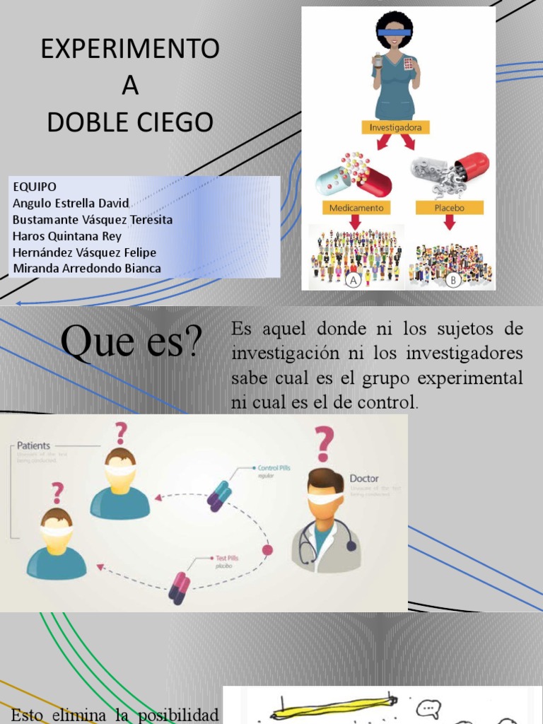 Doble Ciego | PDF | Investigación clínica | Diseño de experimentos