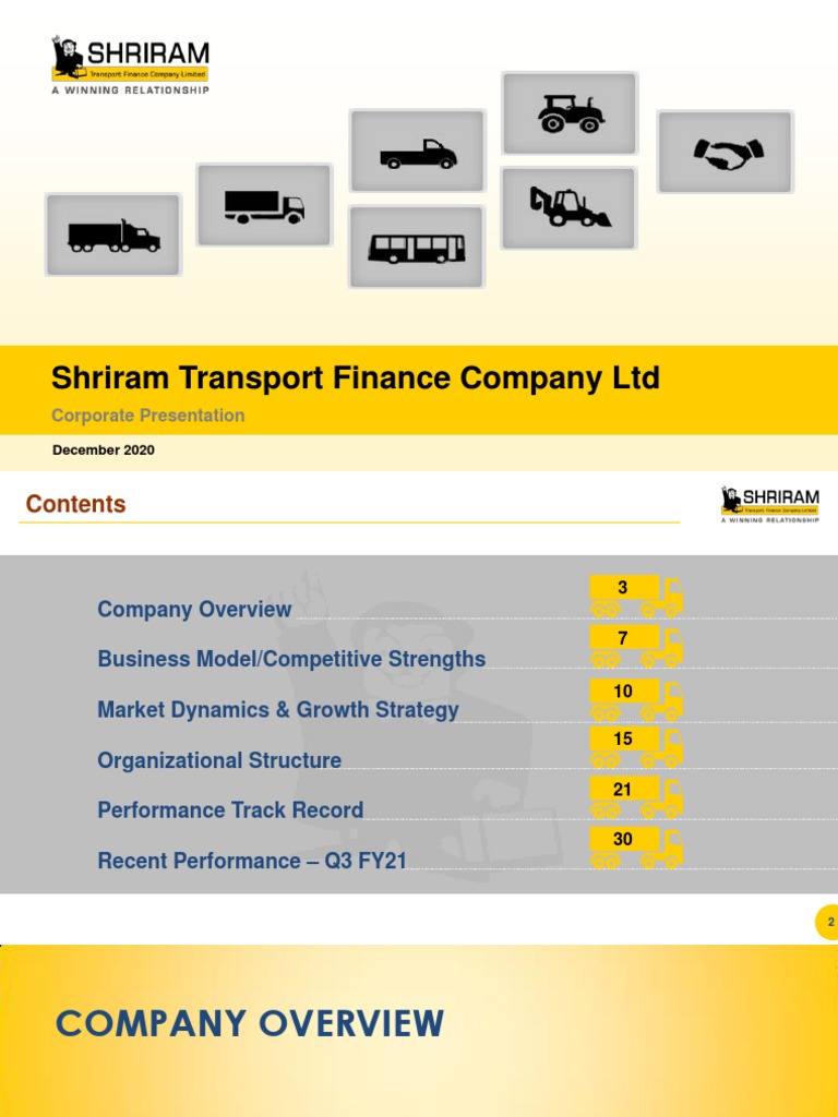 Shriram Transport Presentation December 2020 | PDF | Securitization ...
