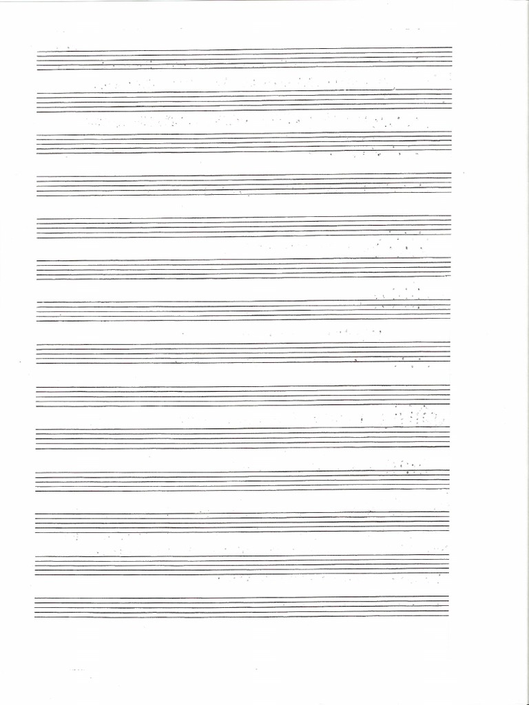 Plantilla Pentagrama | PDF