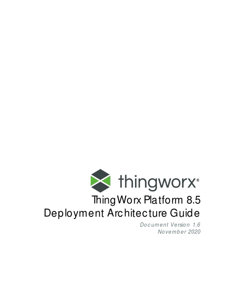 ThingWorx Deployment Architecture Guide | PDF | Microsoft Azure ...