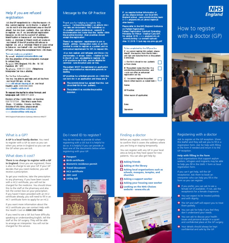 How To Register With A Doctor (GP) | Download Free PDF | General ...