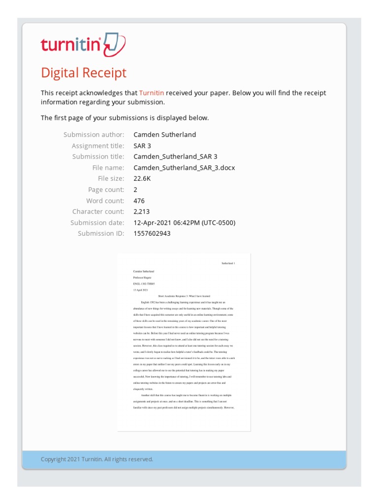Receipt Camden Sutherland Sar 3 | PDF | Technology & Engineering