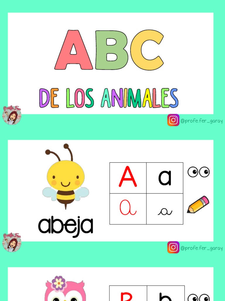 Abecedario Animales | PDF