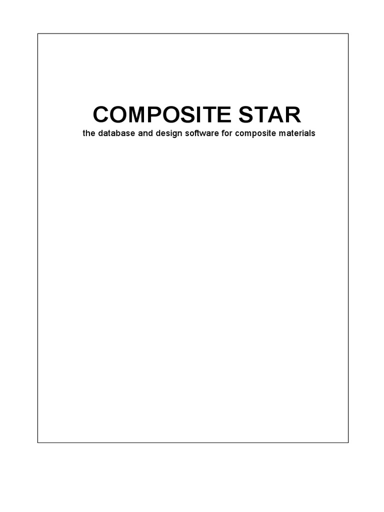 Composite Star Help | PDF | Young's Modulus | Stiffness