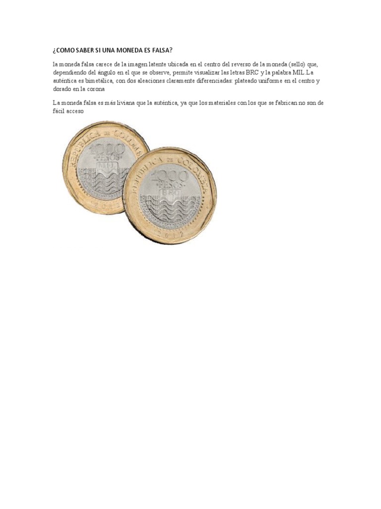 Moneda Falsa | PDF