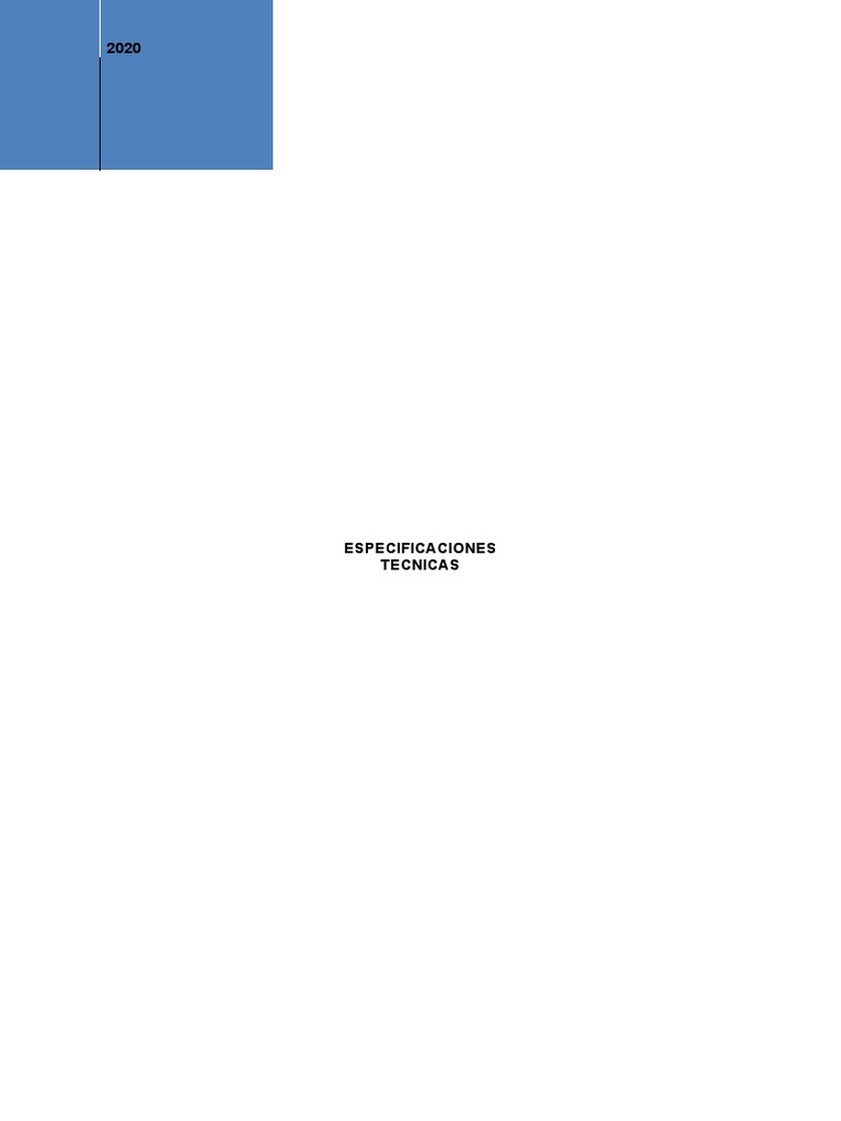 01 Espec Tecnicas | PDF | Topografía | Hormigón