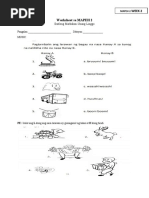 Grade 3 Activity Sheets Q1 Week 1 | PDF