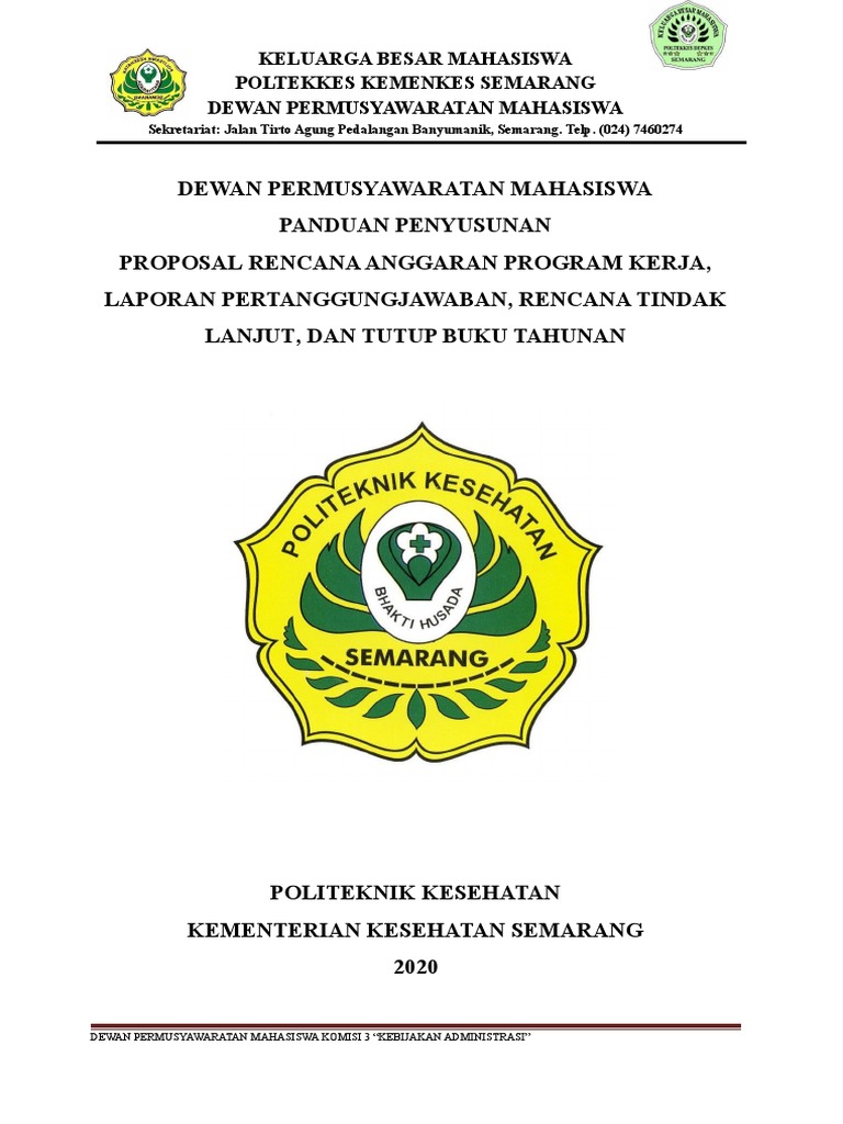 Panduan Penyusunan Proposal Rapk, LPJ, Dan RTL 2020 | PDF | Sains ...