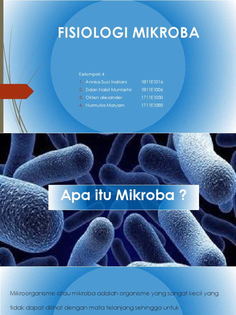 FISIOLOGI MIKROBA (Mikro Kel4) PDF | PDF