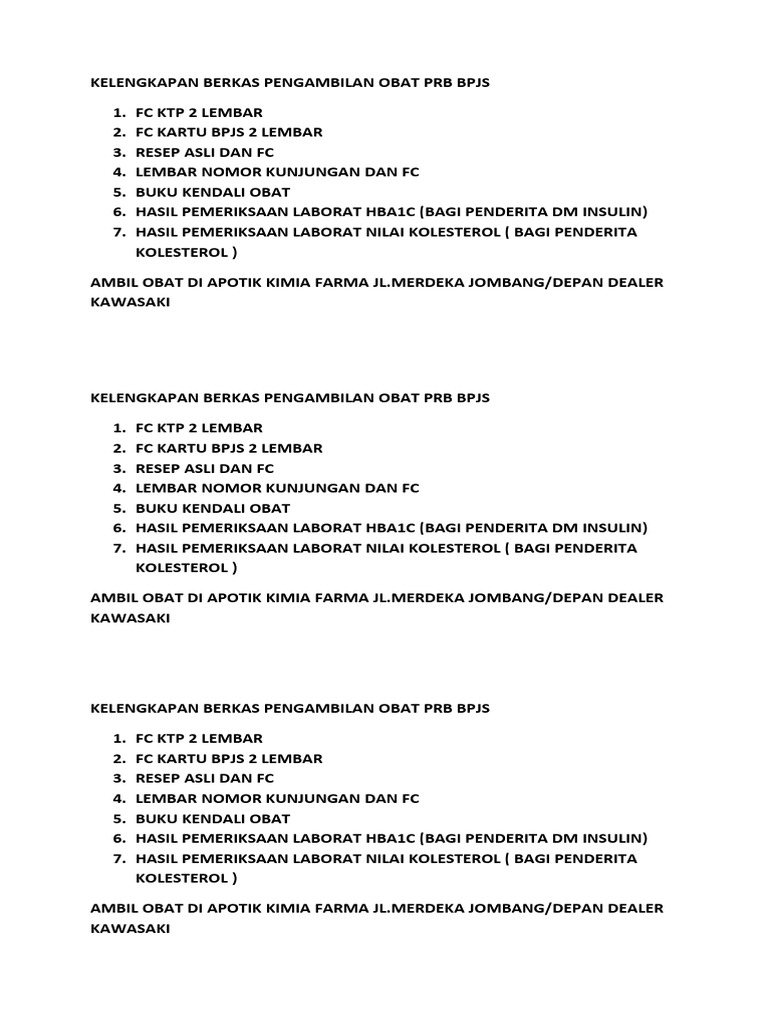 Kelengkapan Berkas PRB | PDF