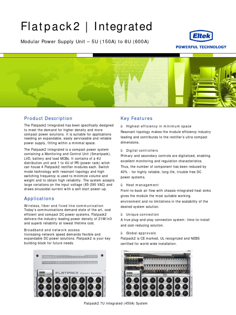 Flatpack2 Integrated | PDF | Rectifier | Power Supply