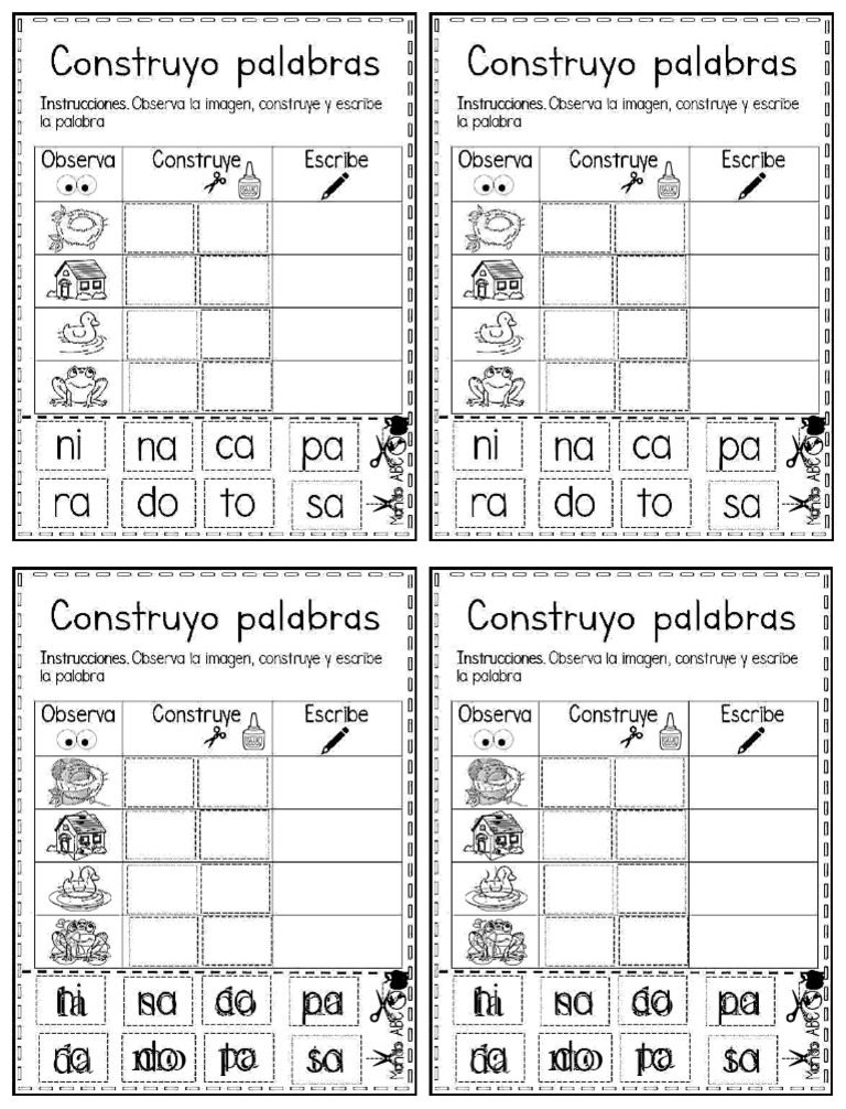 Construyo Palabras | PDF