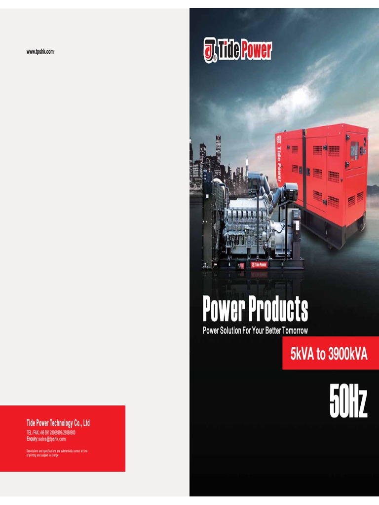 New 2018 Power Products 50Hz Catalog Zip... | PDF | Engines | Ac Power ...