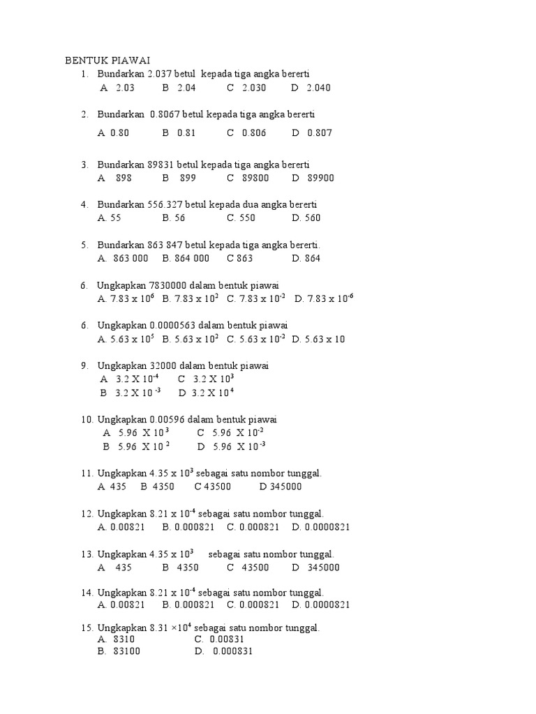Math Kertas 1 SPM | PDF
