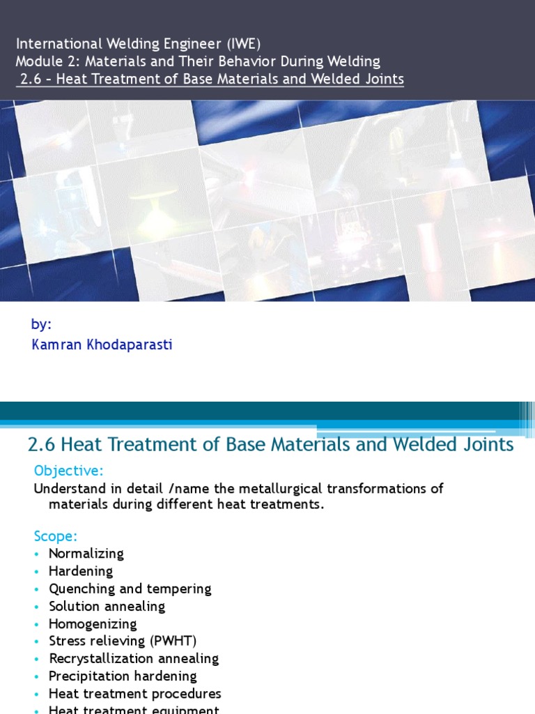 Heat Treatment of Base Materials and Welded Joints WWW - Mechshop.ir ...