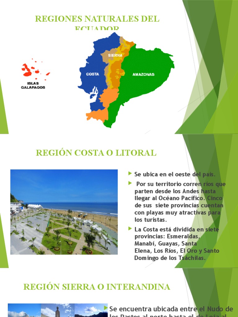 Regiones Naturales Del Ecuador | PDF | Ecuador | Andes