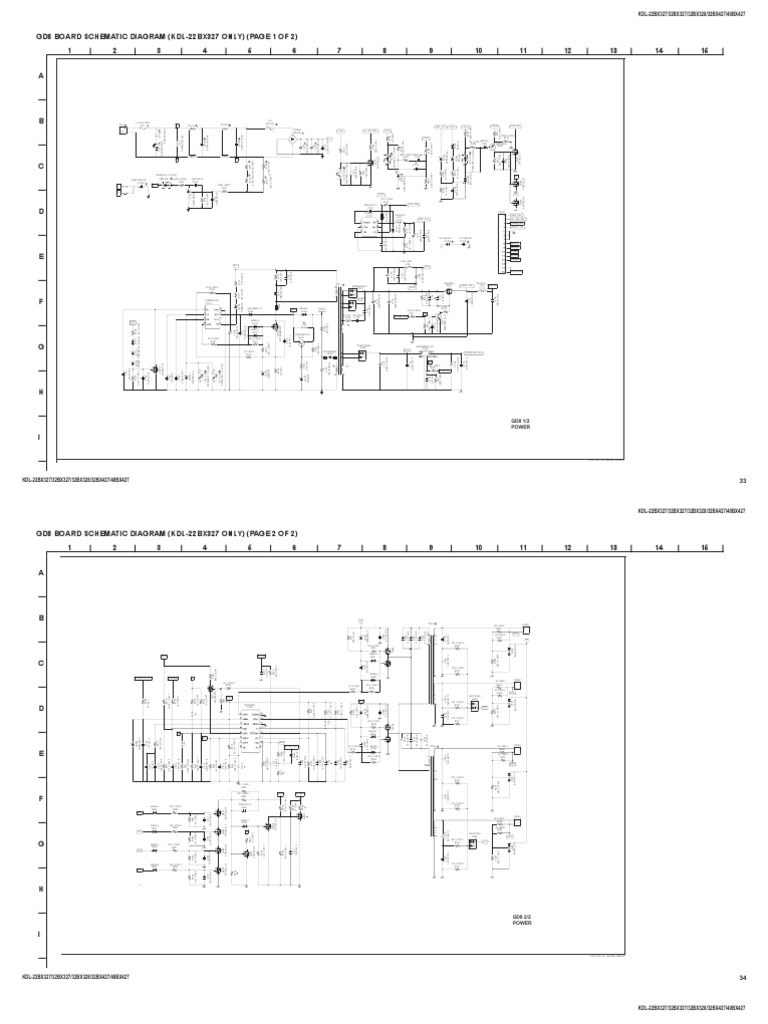 Gd8 Board Schematic Diagram (Kdl-22Bx327 Only) (Page 1 of 2) 1 - 2 - 3 ...