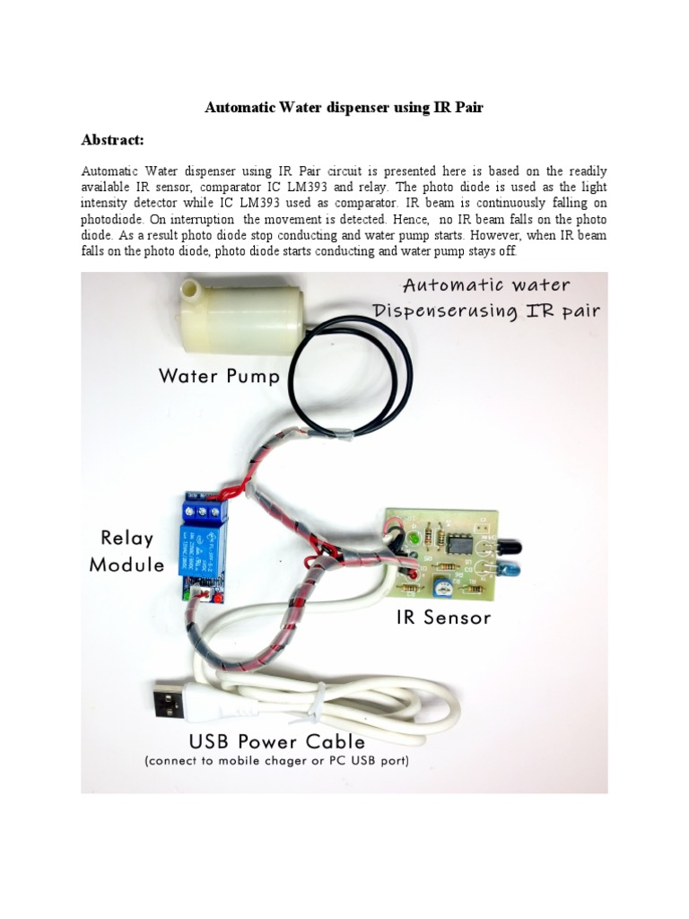 Automatic Water Dispenser Using IR Pair | PDF | Printed Circuit Board ...