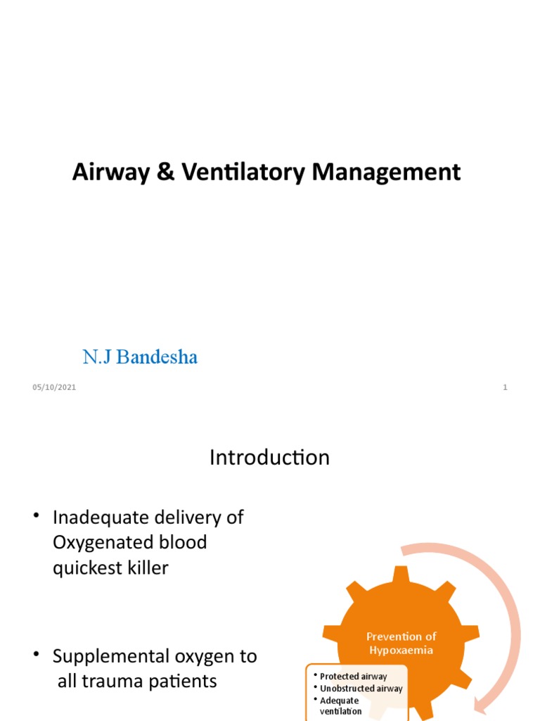 Airway & Ventilatory Management | PDF | Respiration | Medicine