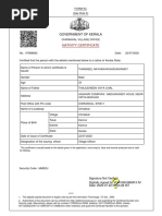 FORM 19C KERALA ONE AND THE SAME CERTIFICATE Malayalam 1 | PDF