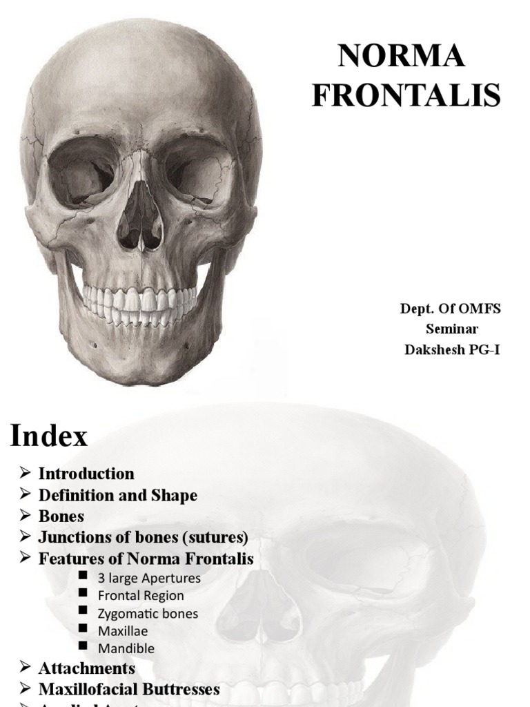 Norma Frontalis: Dept. of OMFS Seminar Dakshesh PG-I | PDF | Human Nose ...