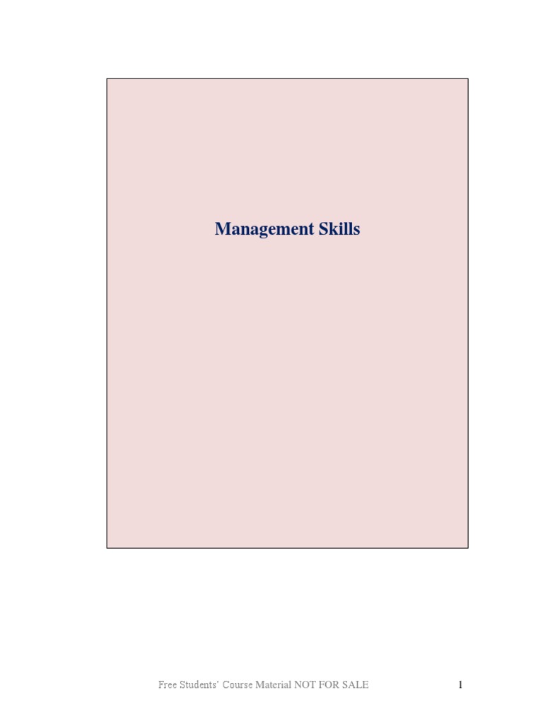 351-1 Management Skills | PDF | Motivation | Motivational