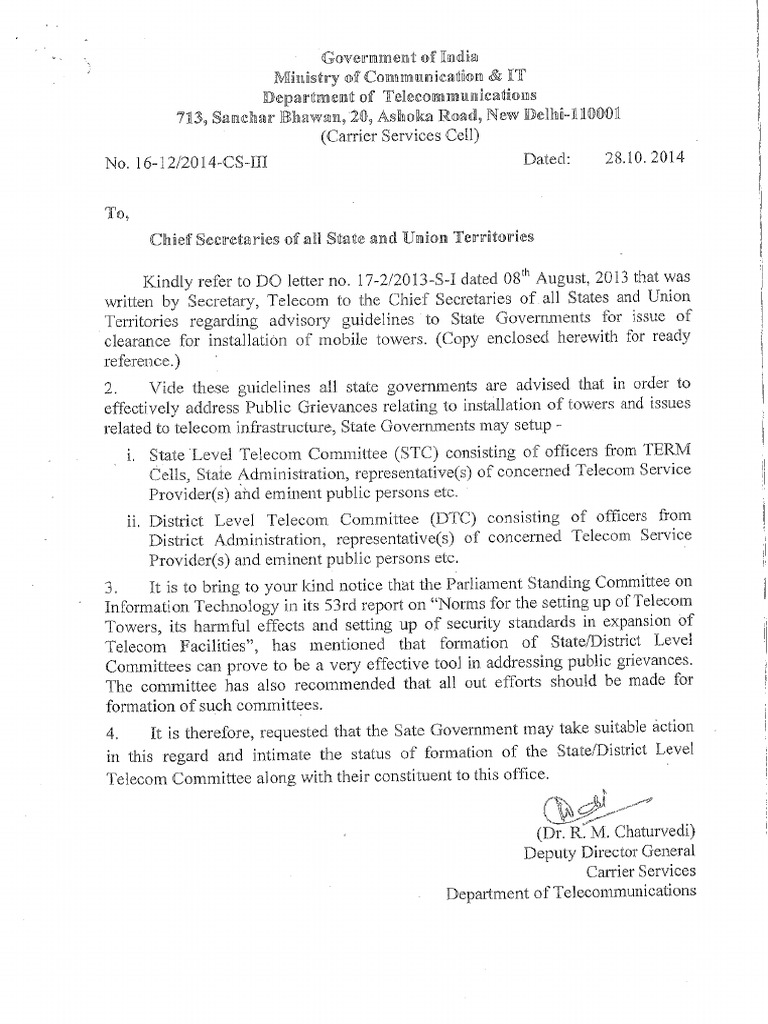 Mobile Tower Installation Guidelines | PDF