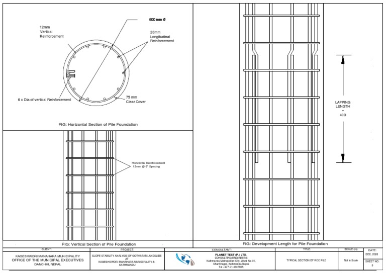 RCC Pile 500mm-FINAL PRINT | PDF | Civil Engineering | Geotechnical ...