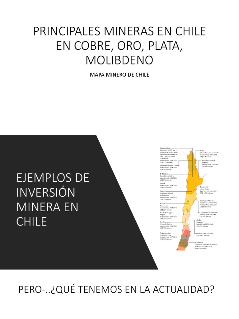 Mapa Minero Chile | PDF | Minería | Chile