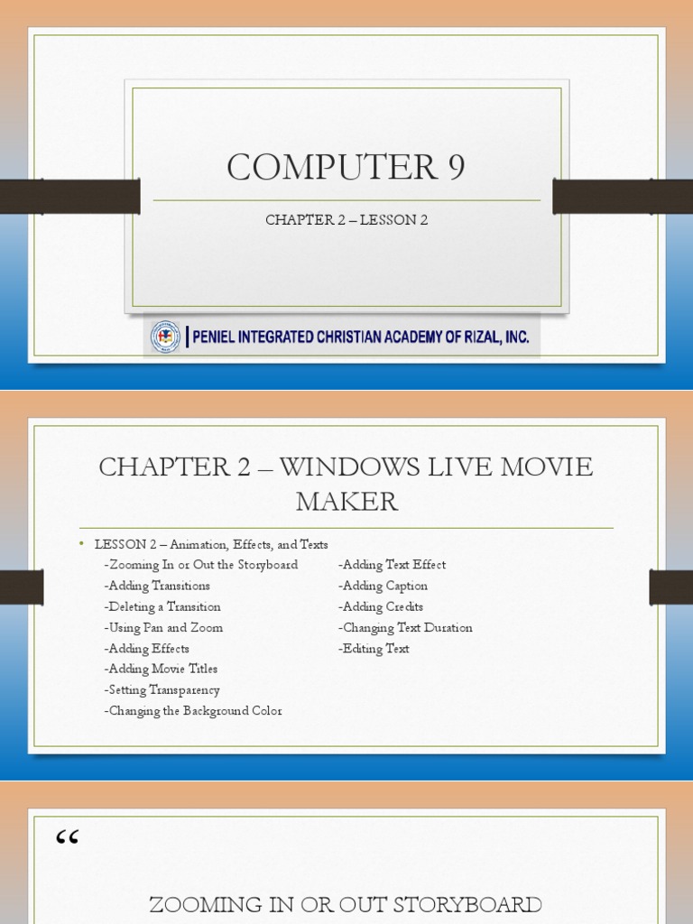 COMPUTER9.C2Lesson2 - Animation, Effects, and Texts | PDF | Software ...